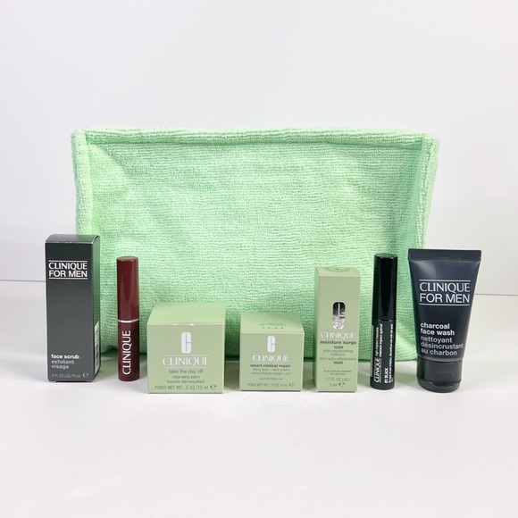 Clinique | Skincare | New Clinique 8 Piece Bundle Set Moisture Surge Take The Day Off Black ...